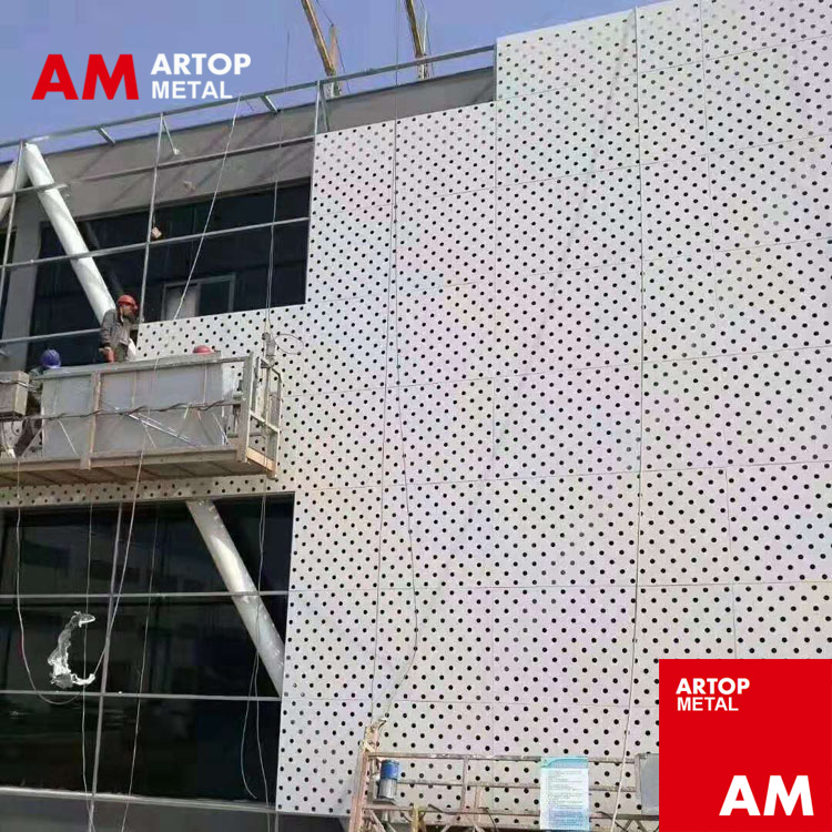 Perforated Aluminium Facade Metal Curtain Wall - Artop Metal