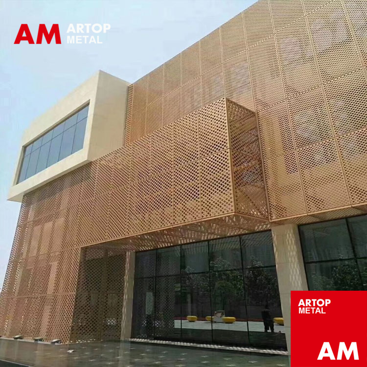Perforated Aluminum Panel Facade Cladding - Artop Metal