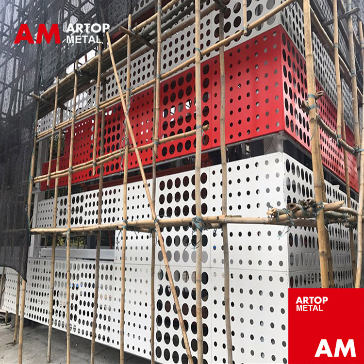 Perforated Aluminum Panel Facade Cladding - Artop Metal