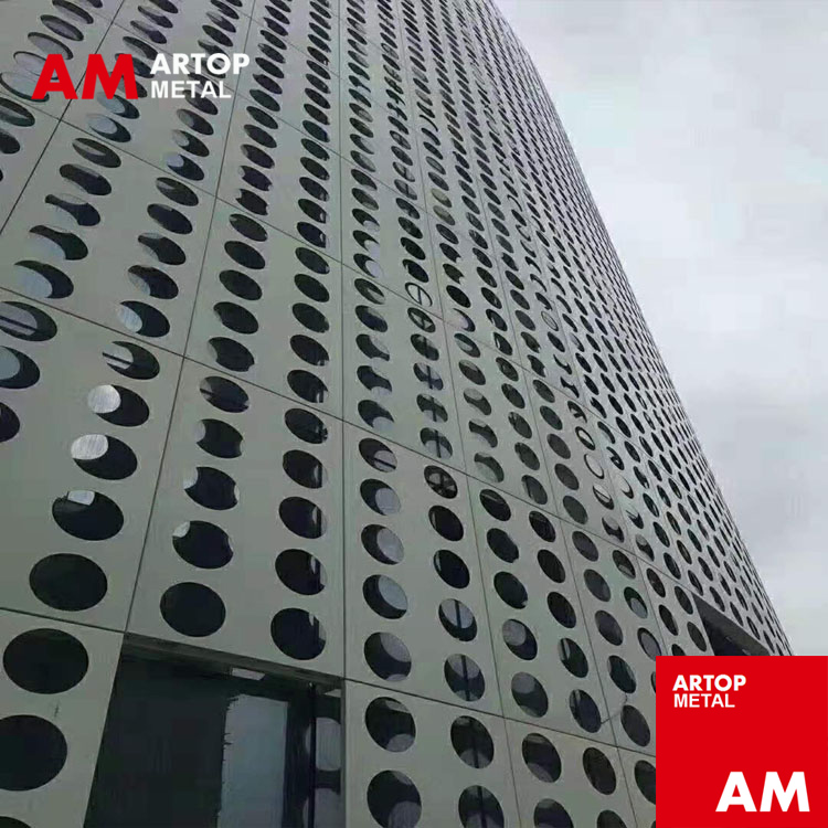 Aluminum Facade Panels with Perforated 3D design - Artop Metal